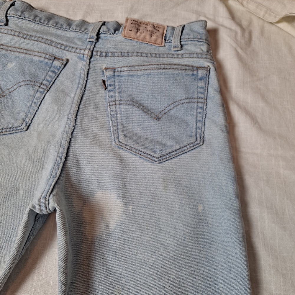 Vintage Levis Distressed Light Wash Mom Jean - Gem